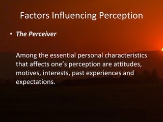Perception | PPT | Science