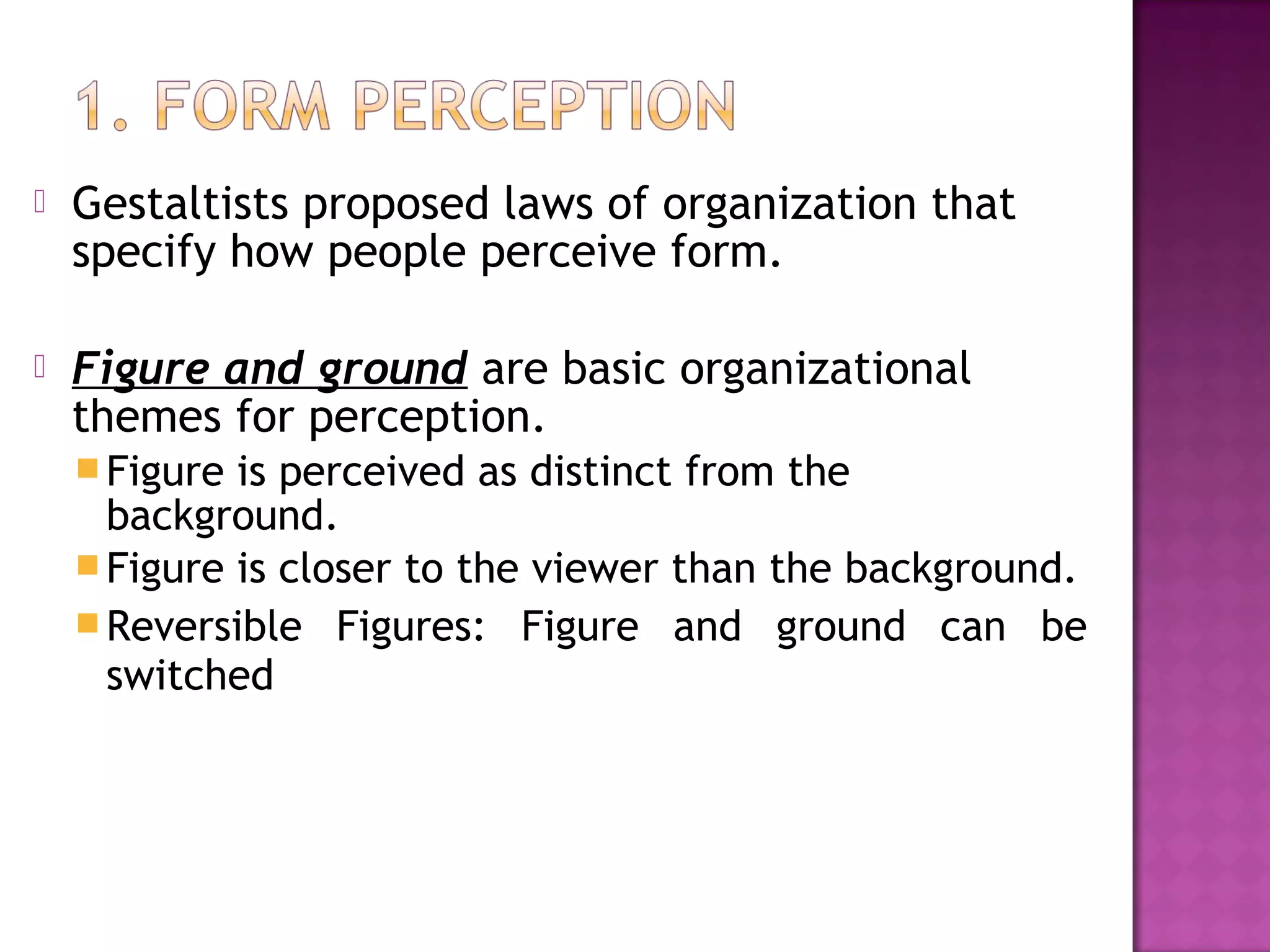 Perception in Psychology | PPT