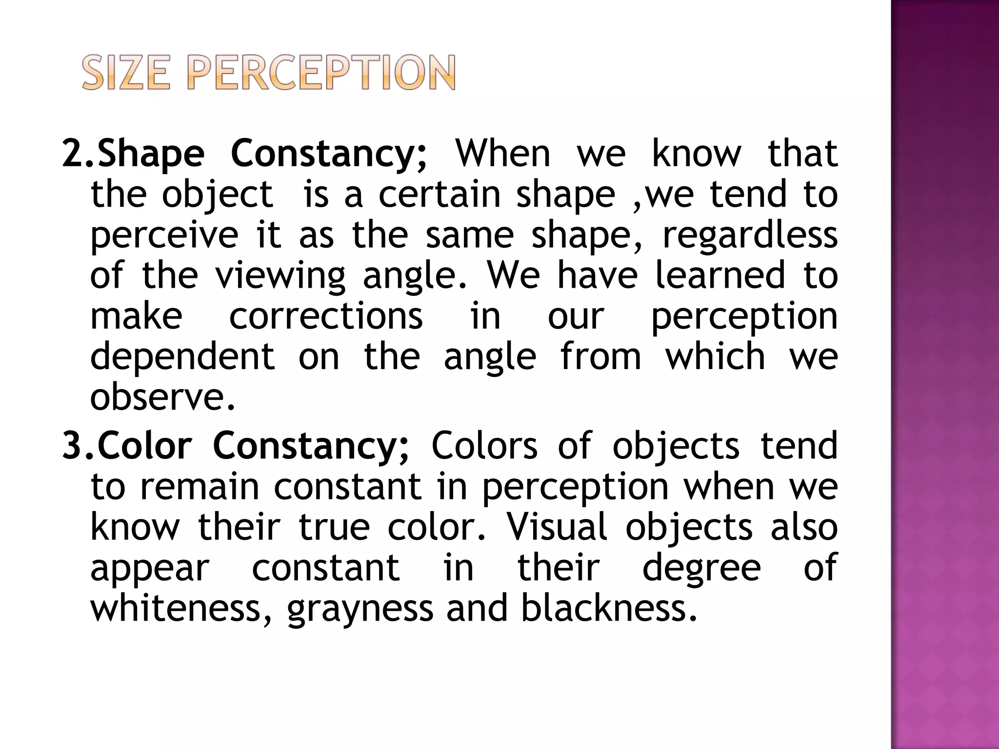 Perception in Psychology | PPT