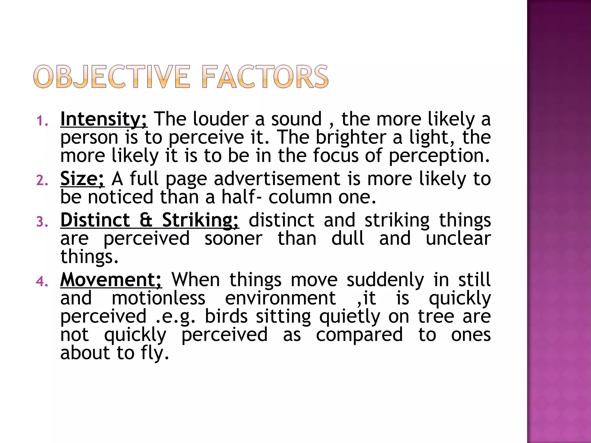 Perception in Psychology | PPT