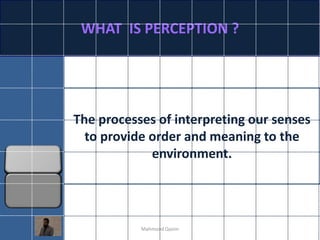 Organizational Behaviour for MBA and BBA students Topic 'Perception' | PPTX