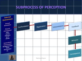 Organizational Behaviour for MBA and BBA students Topic 'Perception' | PPTX