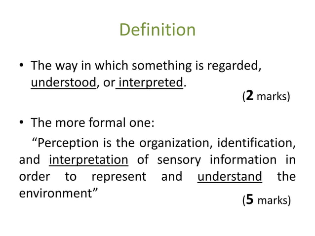 Perception | PPT