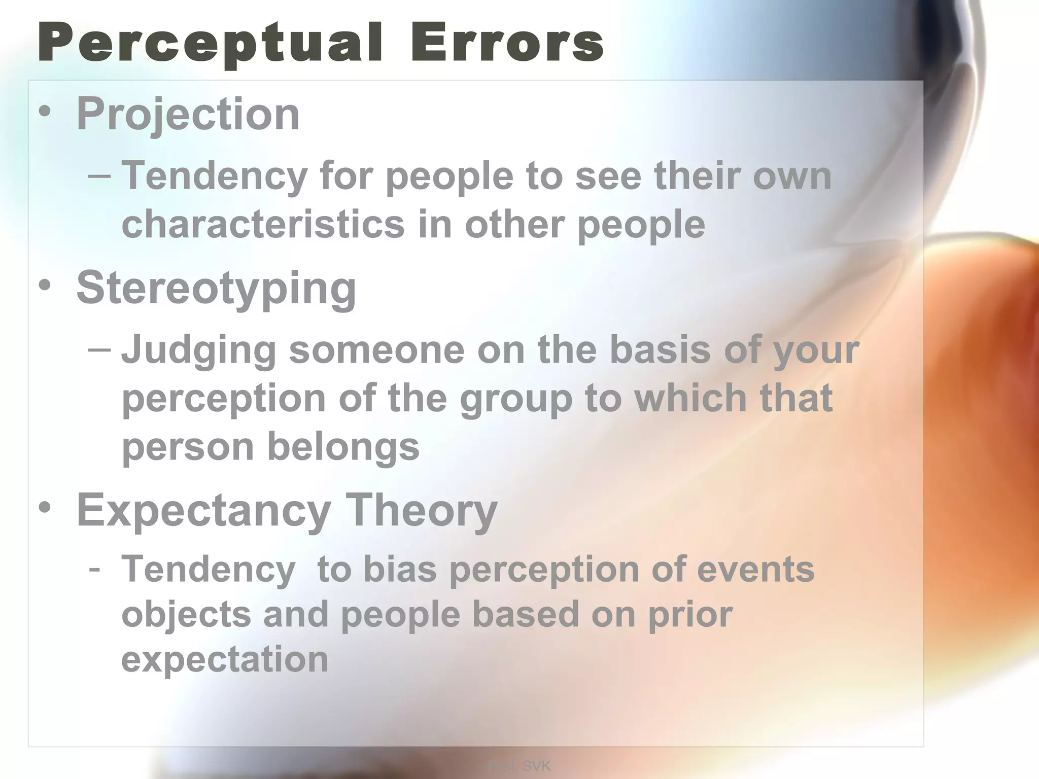 Perception.-Organisational Behavior | PPT