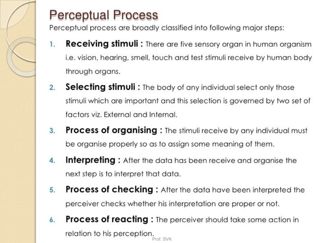 Perception.-Organisational Behavior | PPT