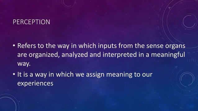 Perception - Psychology | PPTX | Eye and Vision Conditions | Diseases ...