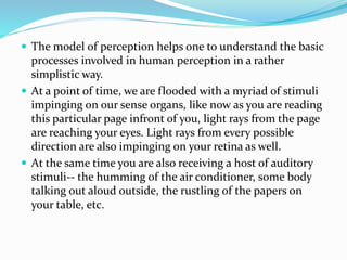 Perception | PPTX | Brain and Nervous System Disorders | Diseases and ...