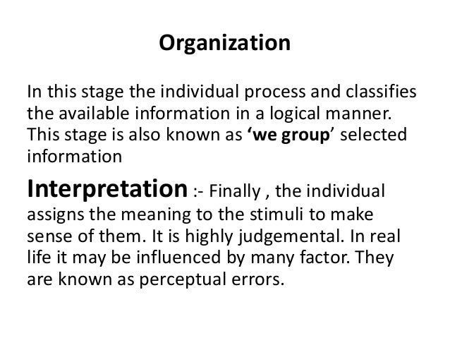 Indirect perception definition - notesalo