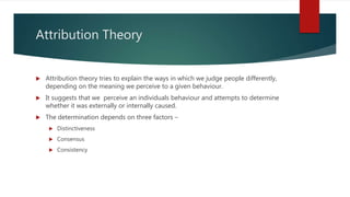 Organizational Behavior : Perception | PPTX