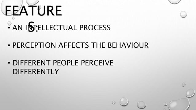 Perception in organsation behaviour | PPT