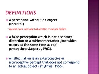 False or Unreal Sensory Perceptions Are Called