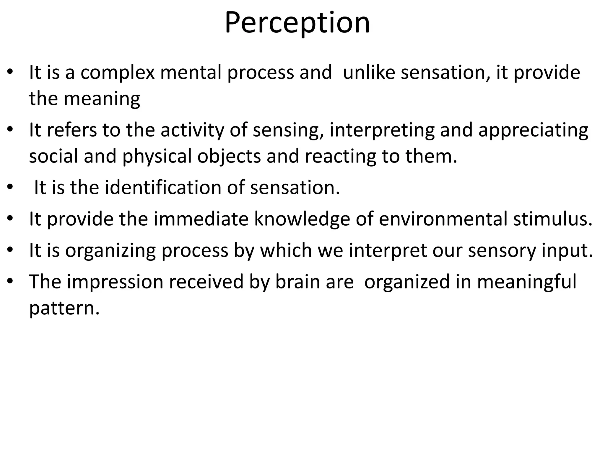Perception | PPTX