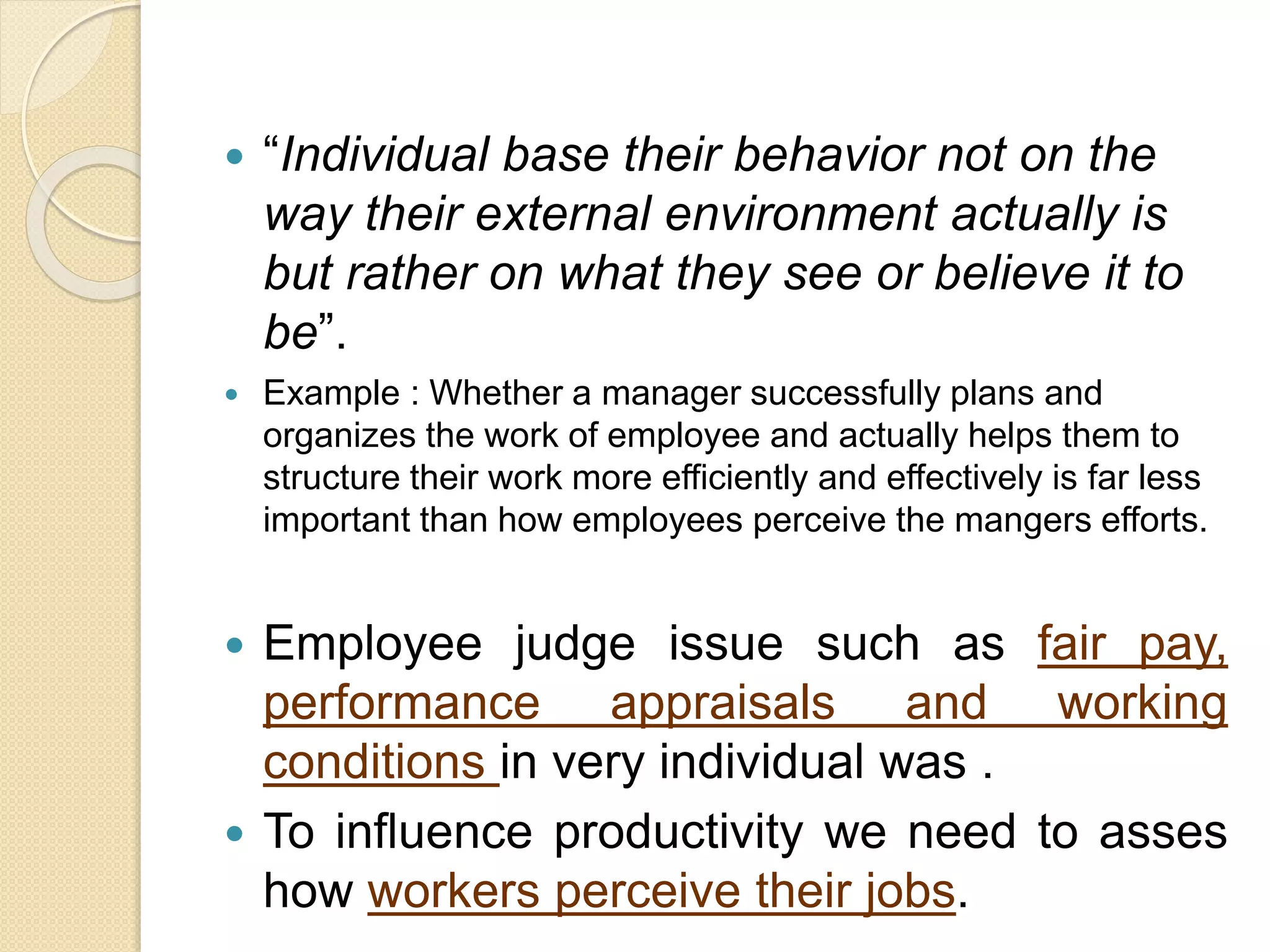 Organizational Behavior - Perception (Dr. Kiran Kakade *, Dr. Nitin ...