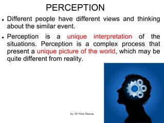 Organizational Behaviour : Perception | PDF