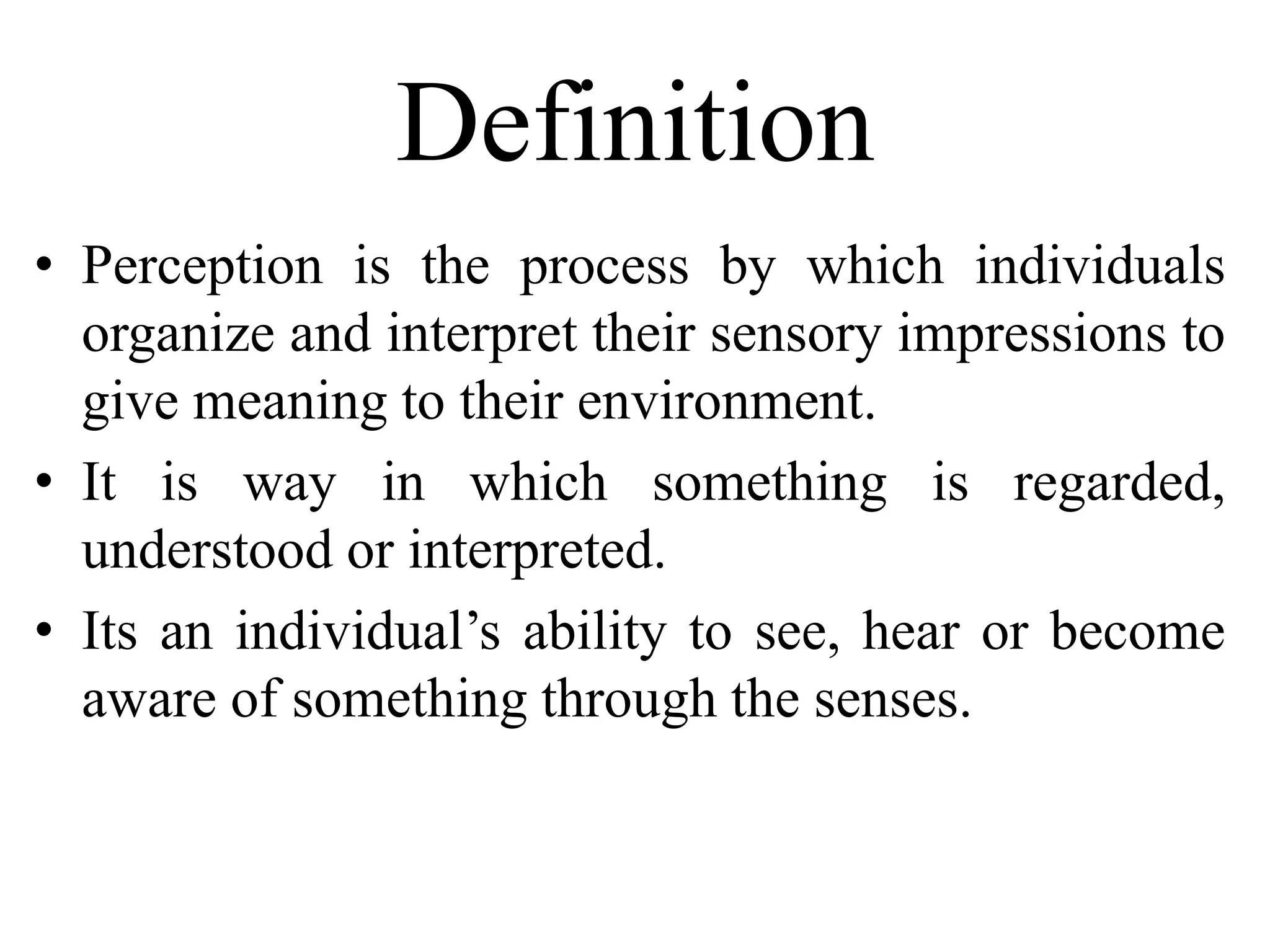 Perception | PPT