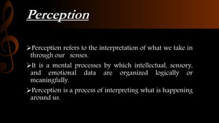 Perception. | PPTX