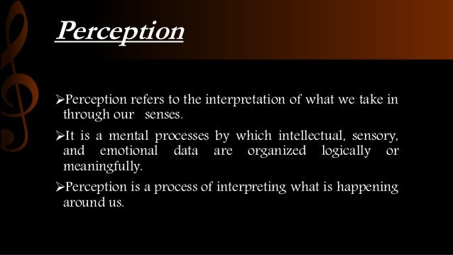 Perception Meaning