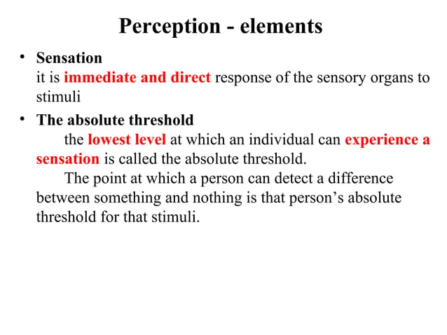 Perception | PPT