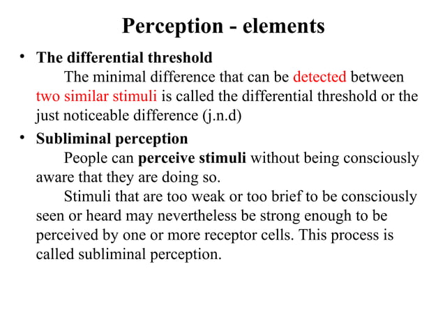 Perception | PPT