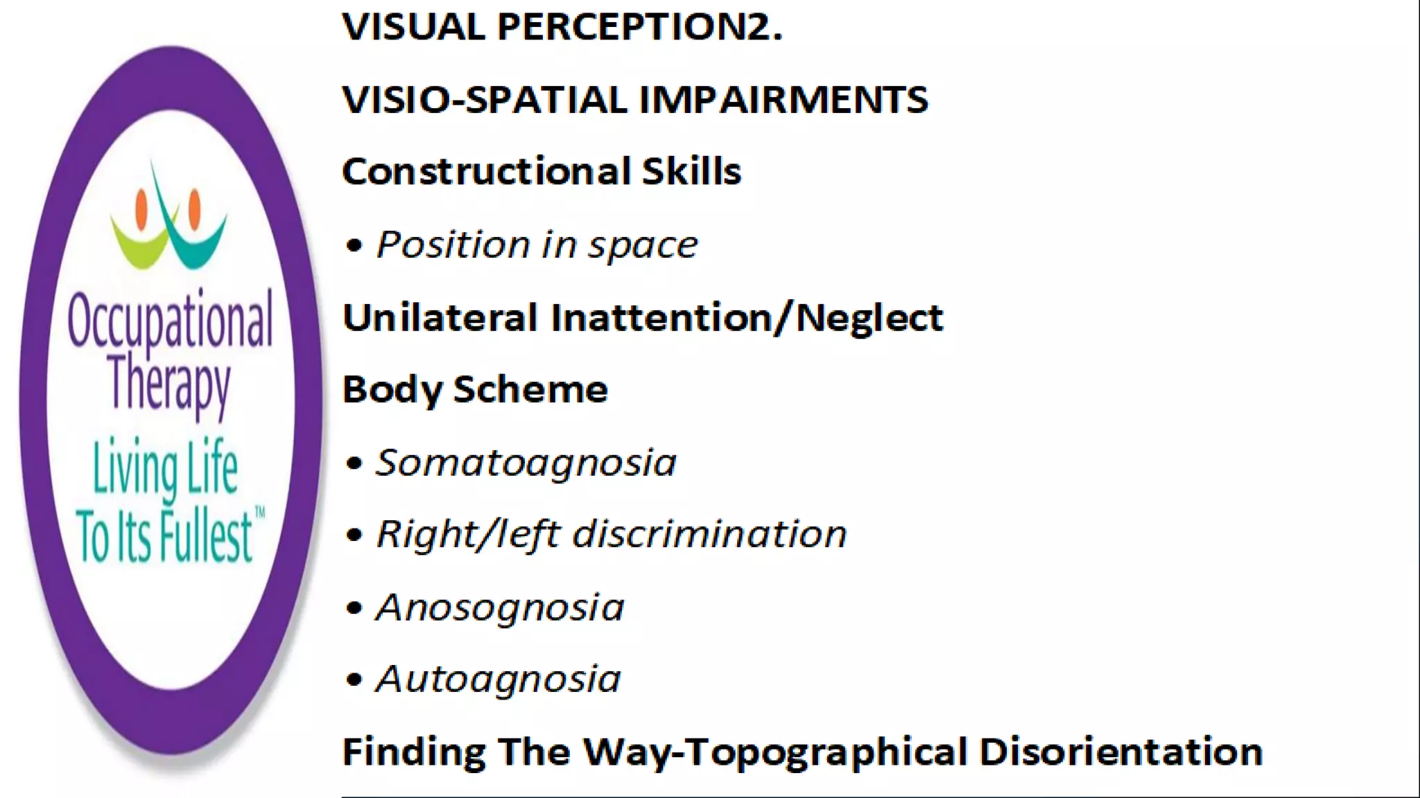 Occupational Therapy and Perception | PPTX