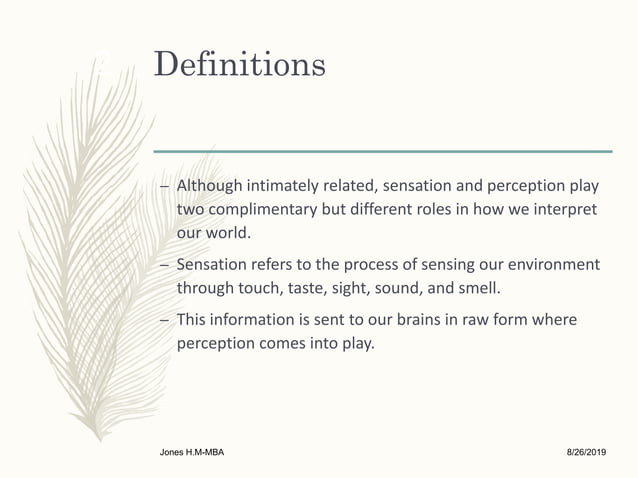 PERCEPTION | PPT