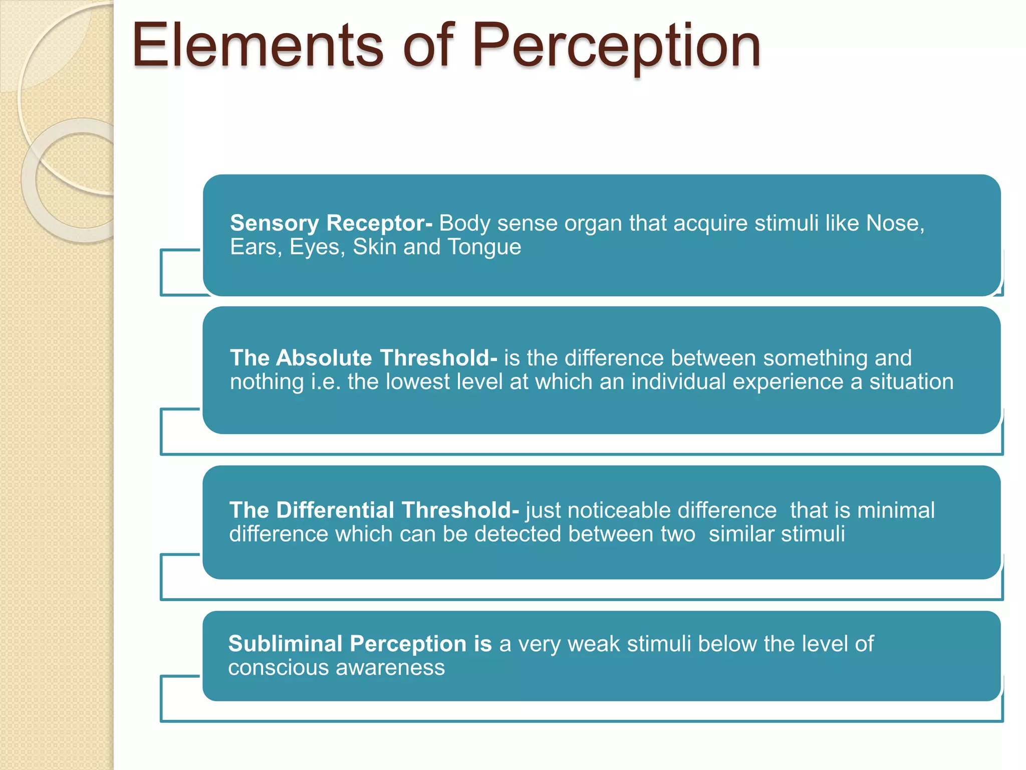 Presentation on Perception - Organisation Behavior | PPTX