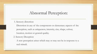 Perception | PDF | Mental Health | Diseases and Conditions