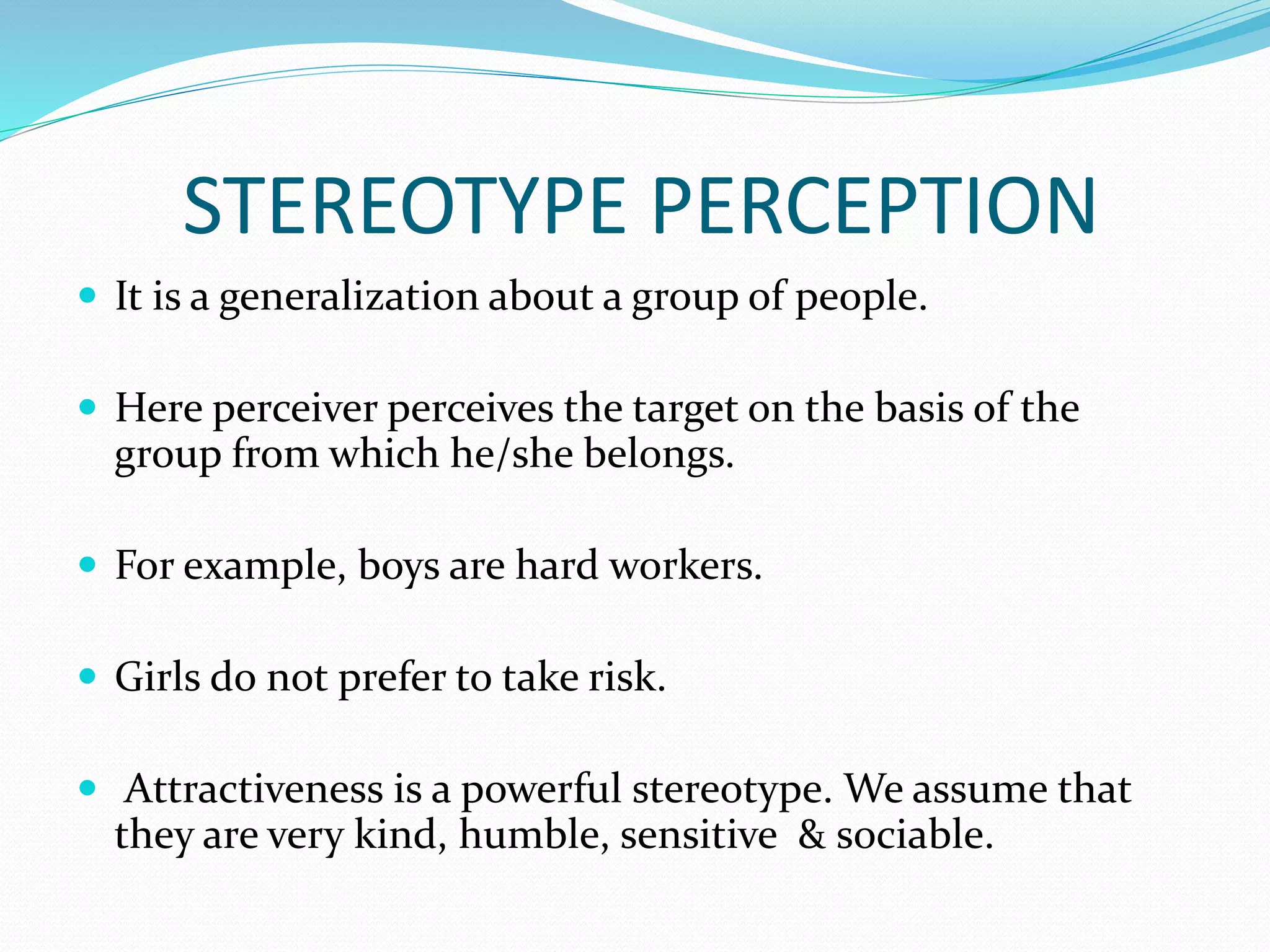 PERCEPTION IN OB | PPTX