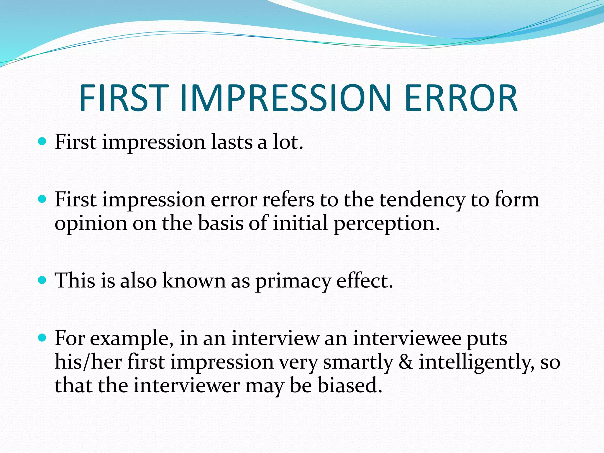 PERCEPTION IN OB | PPTX