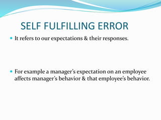 PERCEPTION IN OB | PPTX