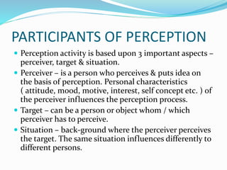 PERCEPTION IN OB | PPTX