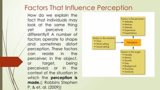 Perception With the all Intext Citation required | PPT