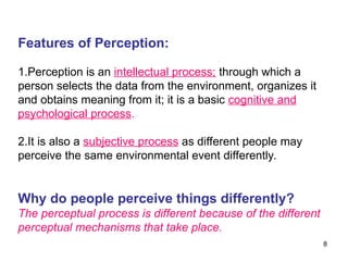 Perception easy explanation for beginners | PPT
