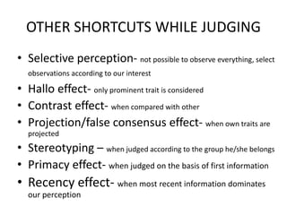 Perception mod. | PPT