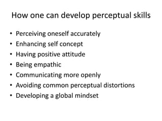 Perception mod. | PPT