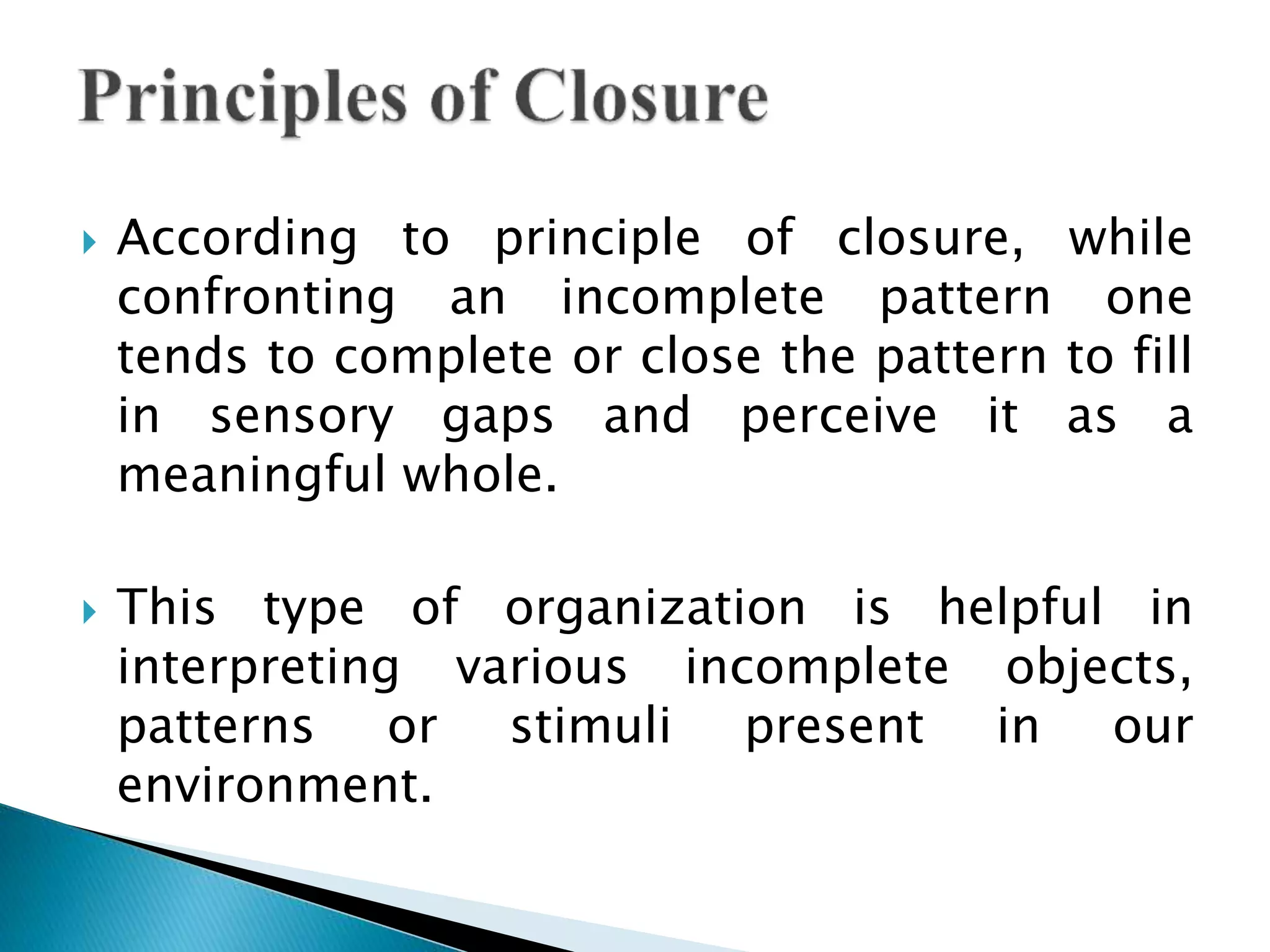 Perception principle and application | PPTX
