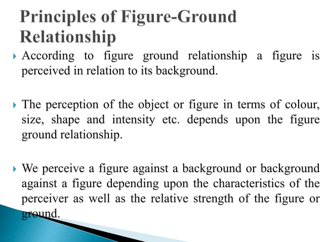 Perception principle and application | PPTX | Medical Health