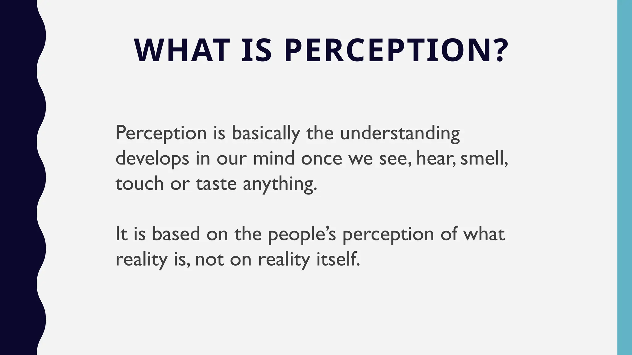 PERCEPTION PPTX on Educational Psychology | PPT