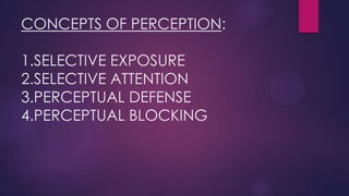 Dynamics of perception | PPTX