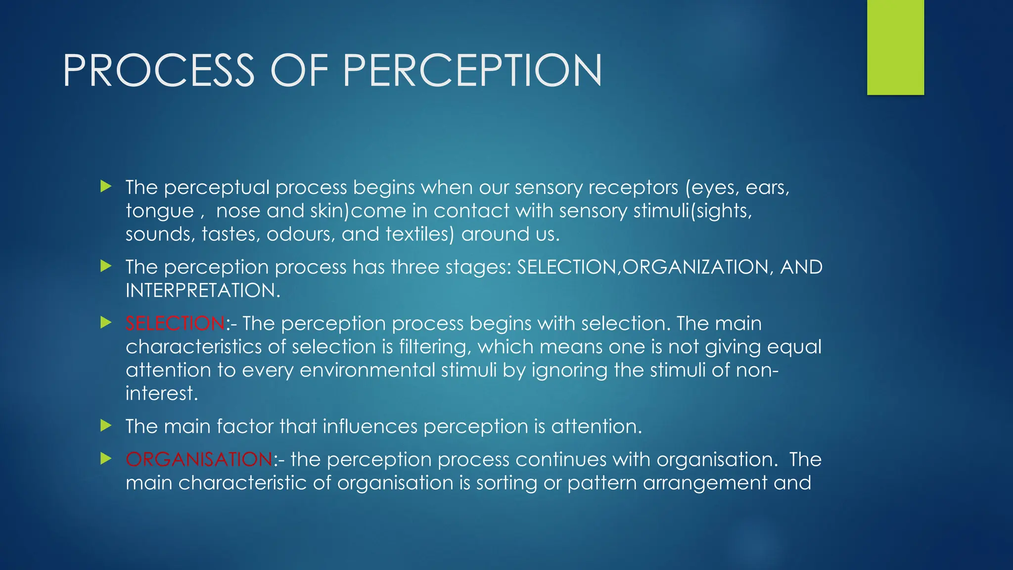 PERCEPTION 2.pptx organisational behaviour | PPTX | Artificial Intelligence | Technology & Computing