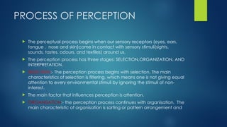 PERCEPTION 2.pptx organisational behaviour | PPTX | Artificial ...