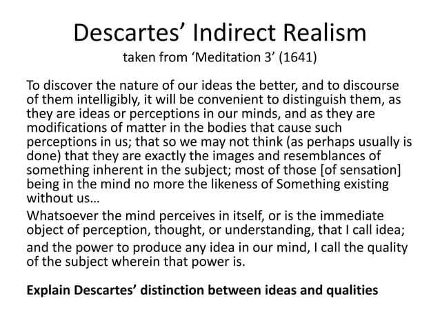 Perception 2016 revision 2. indirect realism part 1 | PPT