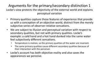 Perception 2016 revision 2. indirect realism part 2 | PPT