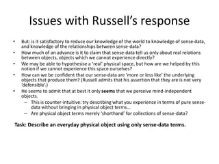 Perception 2016 revision 2. indirect realism part 2 | PPT