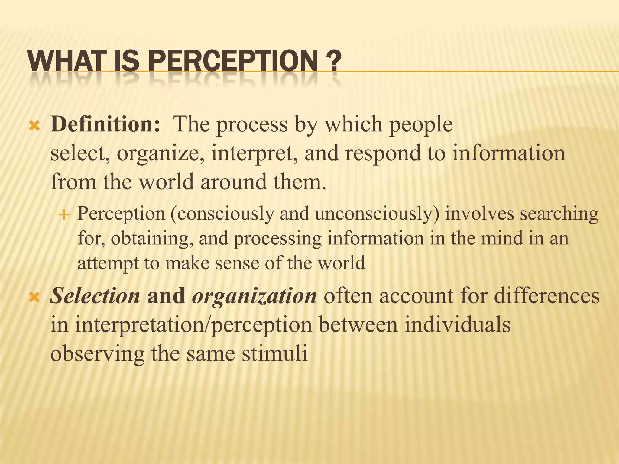 Perception and attribution1 | PPTX