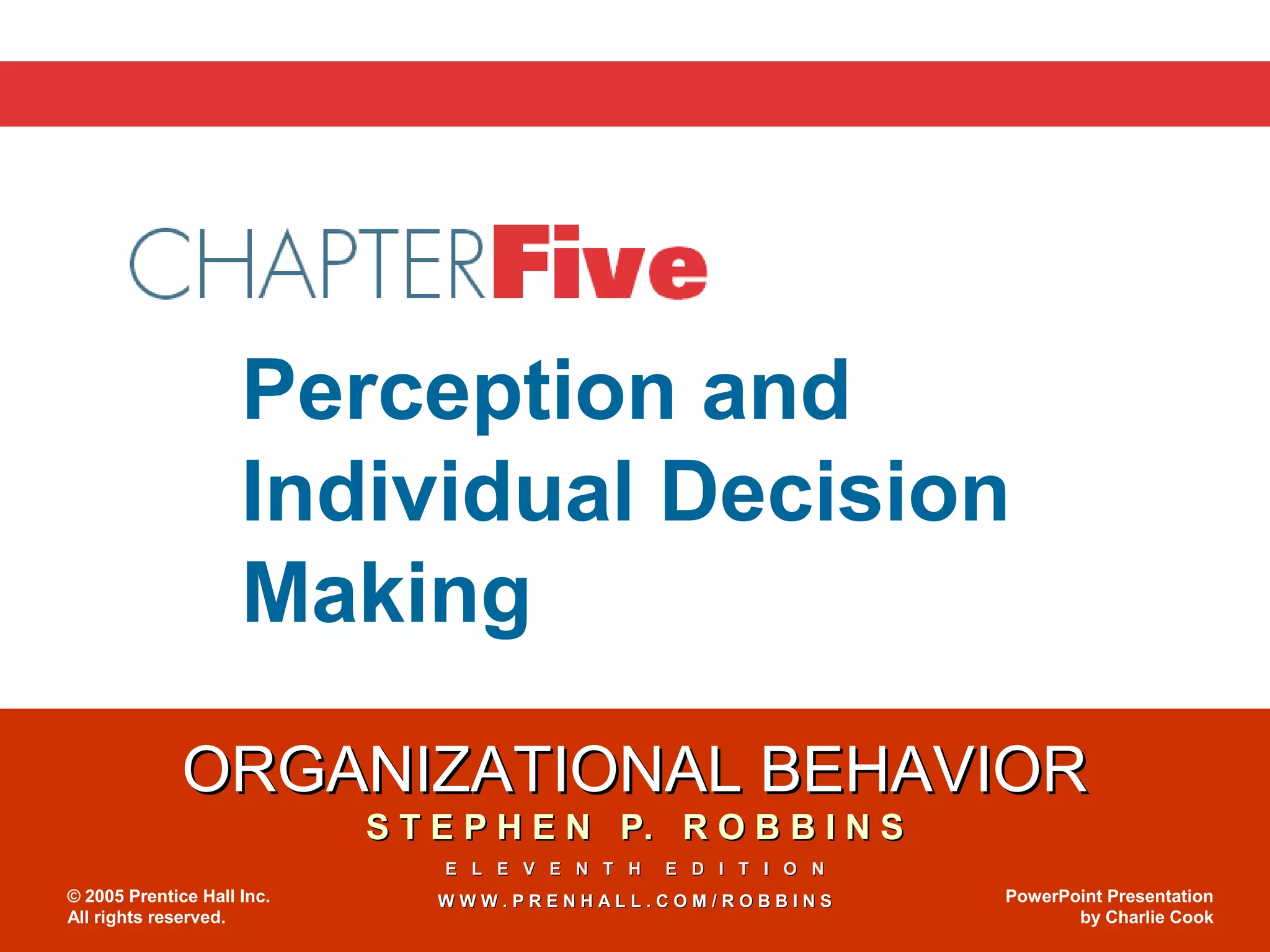 Perception and decision making | PPT