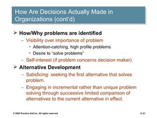 Perception and decision making | PPT