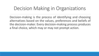 Perception and individual decision making | PPTX