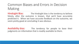 Perception and individual decision making | PPTX