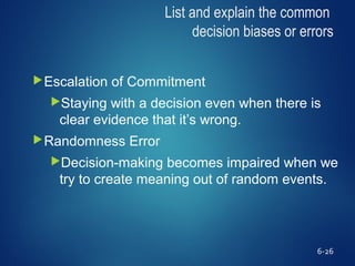 Perception | Individual Decision Making | Factors that influence ...